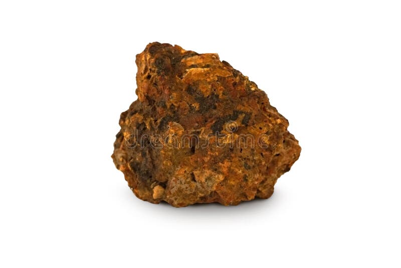 Laterite Rock on a White Background. Stock Photo - Image of ...