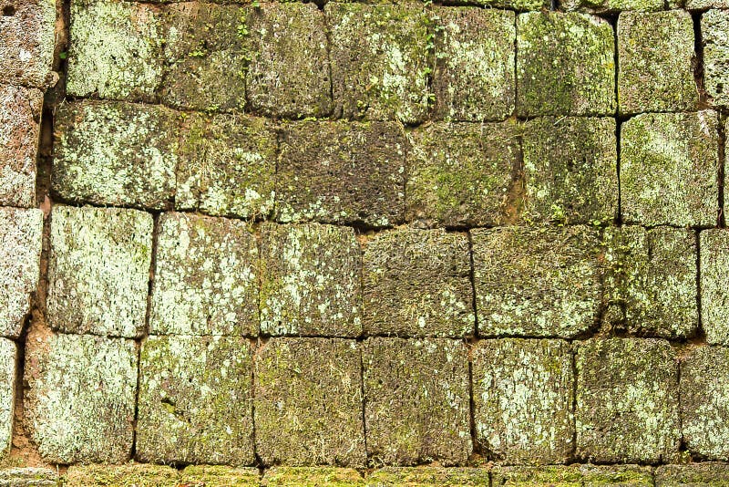 Laterite Bricks in the Old Castle of Cambodia Stock Photo - Image of ...