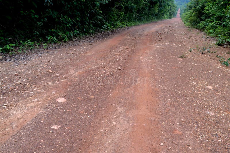 Laterite Road in Countryside Stock Image - Image of track, stone: 57555339
