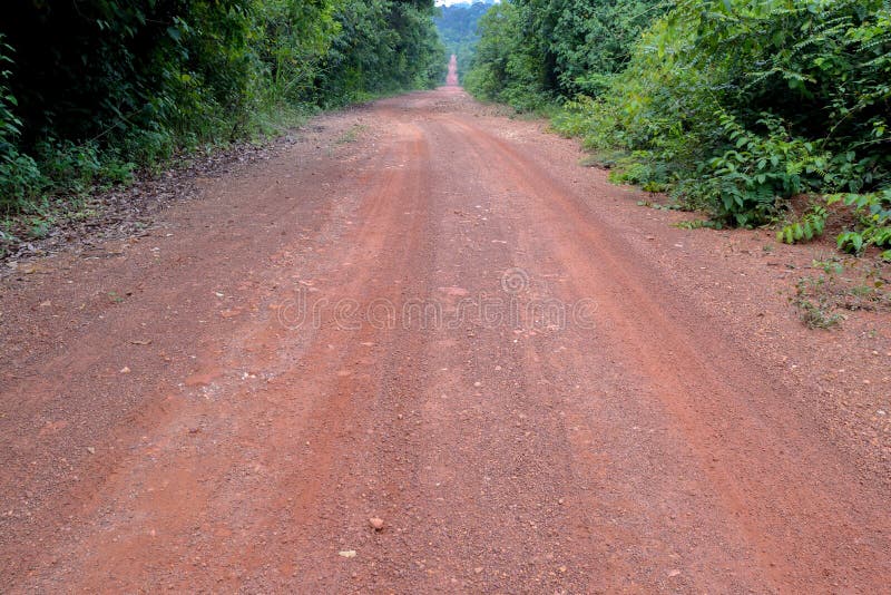 Laterite Road in Countryside Stock Image - Image of track, stone: 57555339
