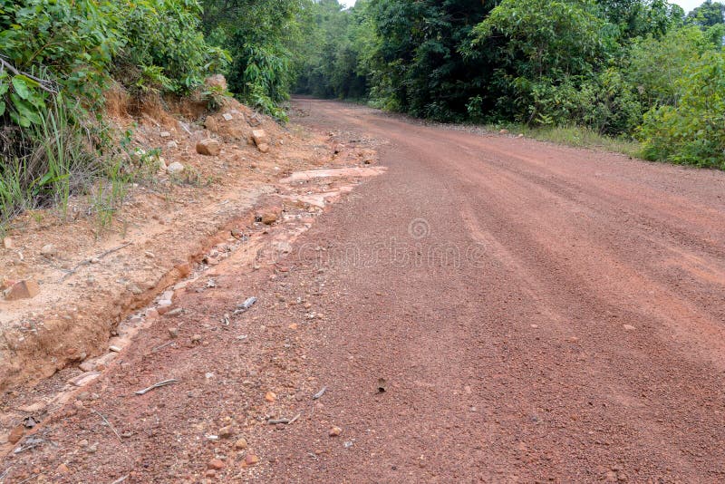 Laterite Road in Countryside Stock Image - Image of track, stone: 57555339