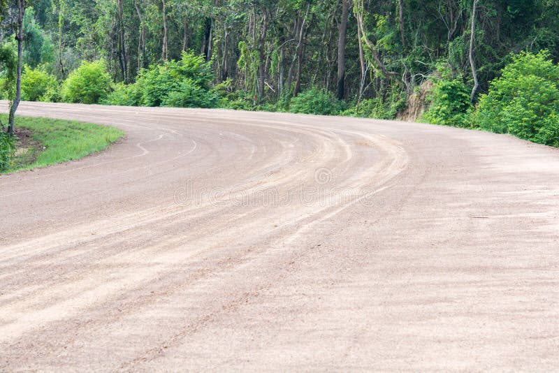 Laterite road in forest stock photo. Image of gravel - 125713194