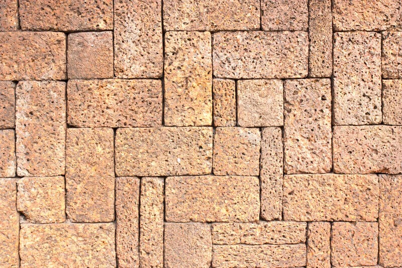 Laterite stone brick wall stock image. Image of beautiful - 37455931