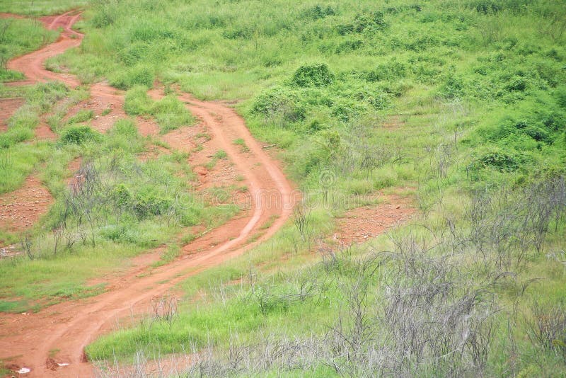 Lateritic clay road stock photo. Image of ground, lateritic - 134543090