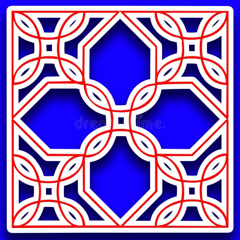 Latest 3d Ceramic Floor Tile Design Layout Drawing Patterns Set-4 Stock ...