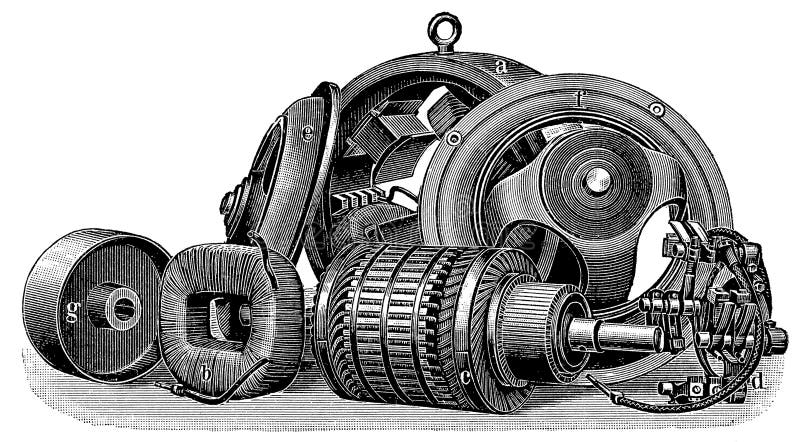 Latest Design Direct Current Dynamo, Dismantled into Its Individual ... Latest Design Direct Current Dynamo, Dismantled into Its Individual ...