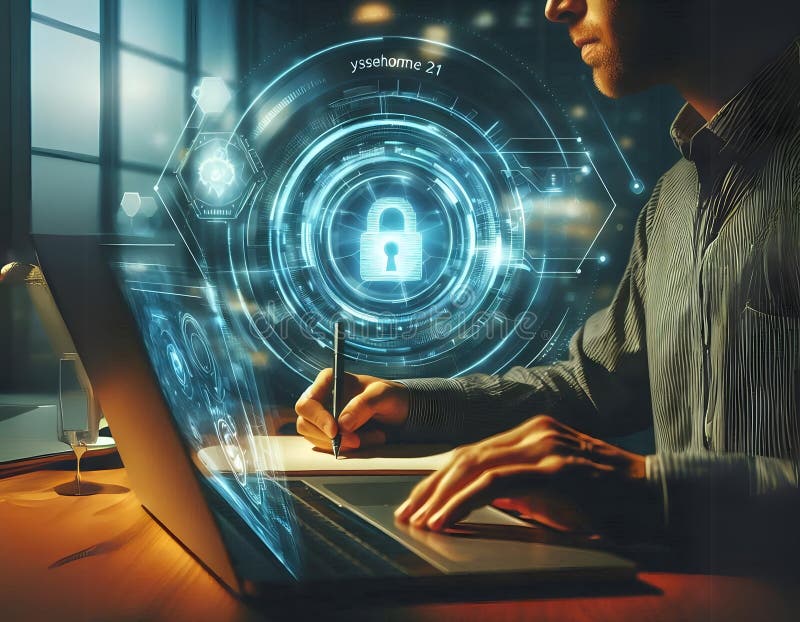 Latest Encryption Technology for Data Protection Stock Photo - Image of ...