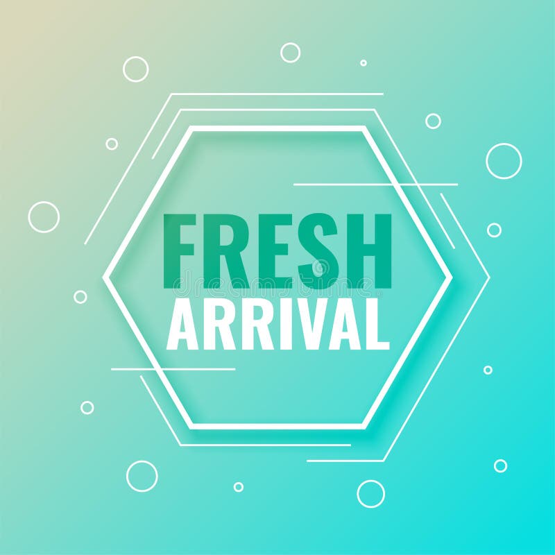 Latest and Fresh Arrival Template for Retail Store Stock Vector ...