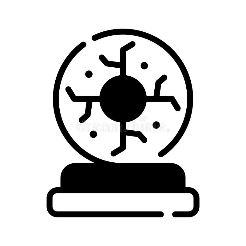 Latest Icon of Plasma Ball Designed in Glyph Style Stock Vector ...