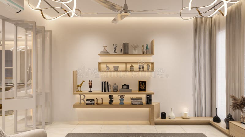 Latest Living Room Decor Trends for a Modern Look Stock Illustration ...