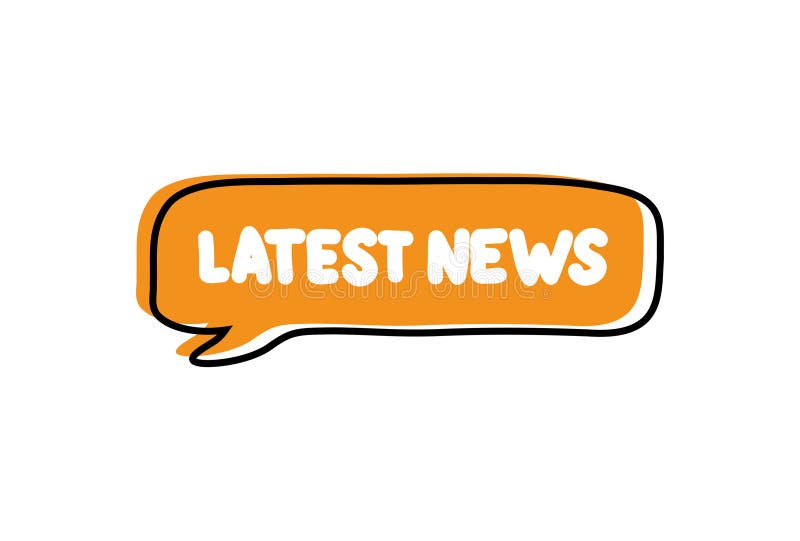Latest News. Badge, Icon, Logo Vector Design Illustration on White ...