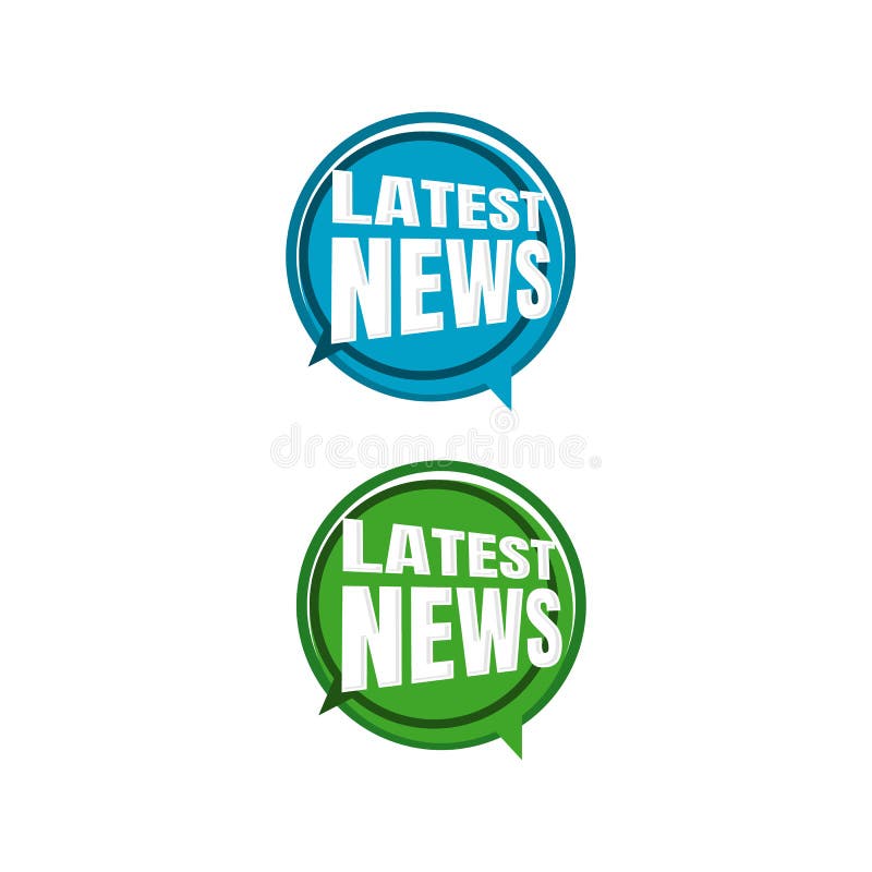 Latest News Icon Modern Square Rounded Shape Logo Design Vector with ...
