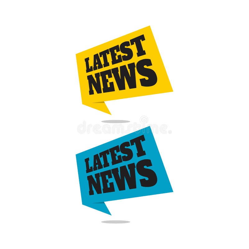 Latest News Icon Modern Square Rounded Shape Logo Design Vector with ...