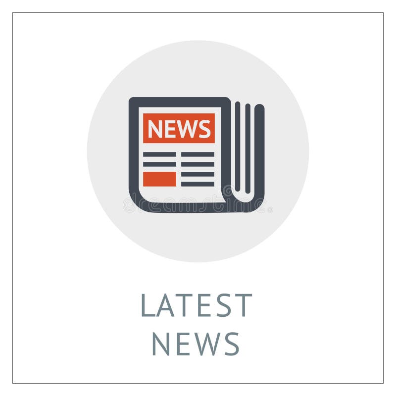 Latest News icon stock illustration. Illustration of news - 14327983
