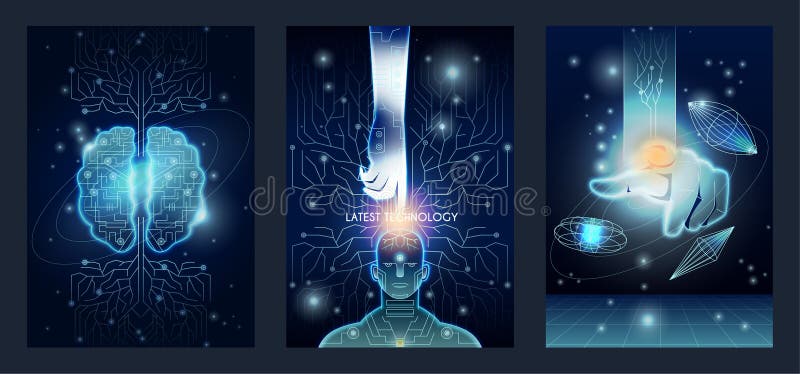 Latest Technology and Science Vector Concept Stock Illustration ...