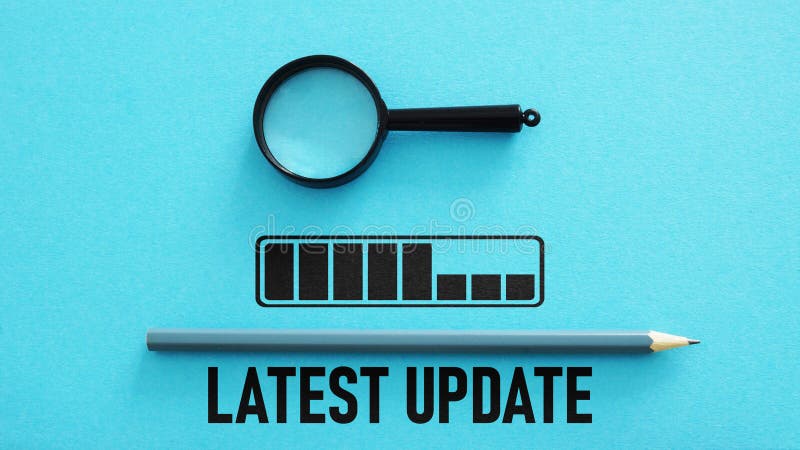 Latest Updates is Shown Using the Text Stock Illustration ...