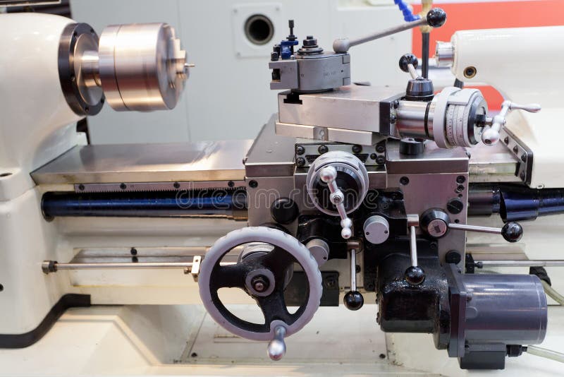 Lathe stock photo. Image of chips, equipment, industrial - 47744244