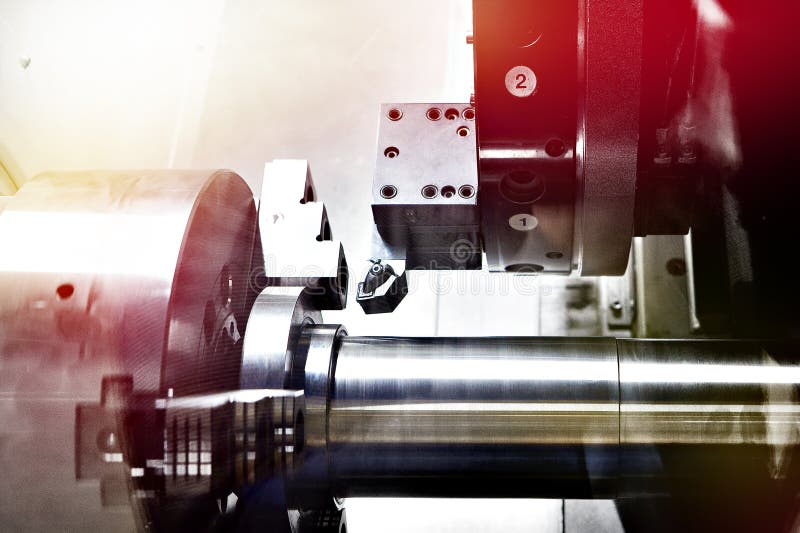 Lathe cutter and chuck stock photo. Image of production - 272850166