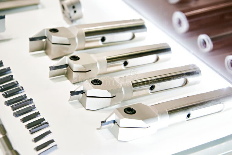 Cutters for Parting Off and Grooving Stock Image - Image of exhibition ...