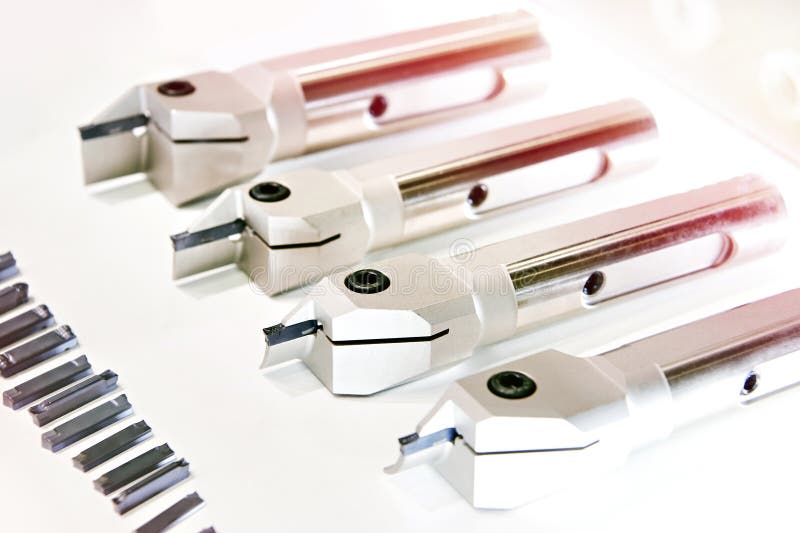 Cutters for Parting Off and Grooving Stock Photo - Image of equipment ...