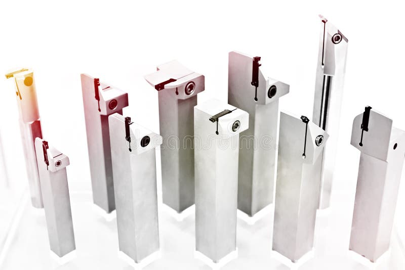 Cutters for Parting Off and Grooving Stock Photo - Image of metal ...