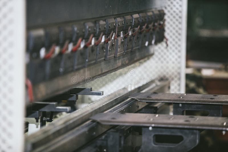 Lathe Equipment in the Factory Manufacturing Metal Structures Stock ...