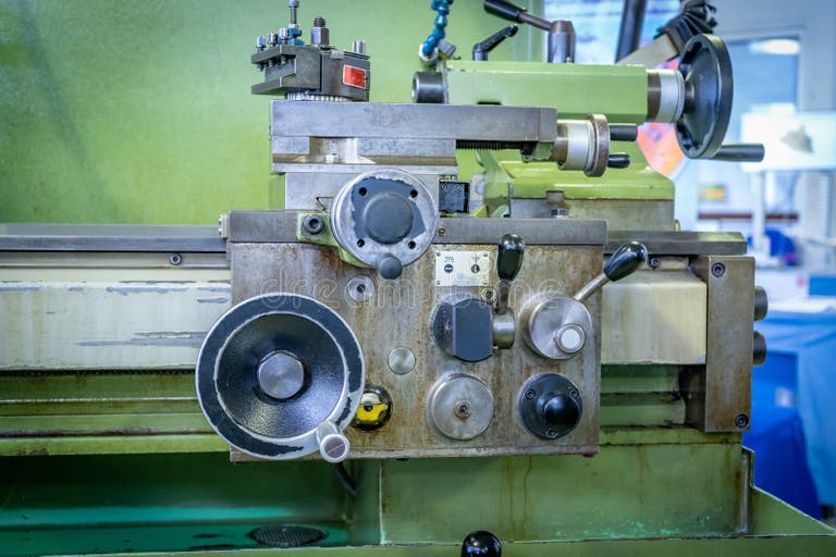 Lathe Handle Machine Workshop, Old Production Handle Turning Machine ...