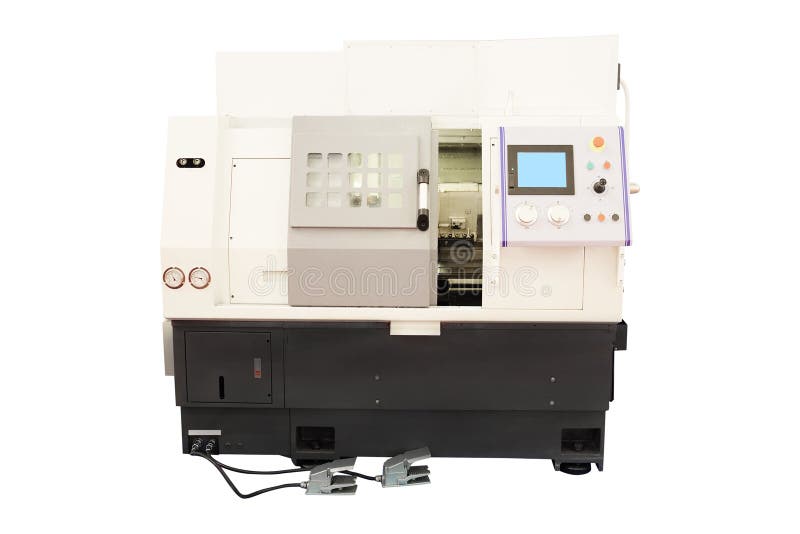 Lathe stock image. Image of metal, manufacture, industrial - 46284637