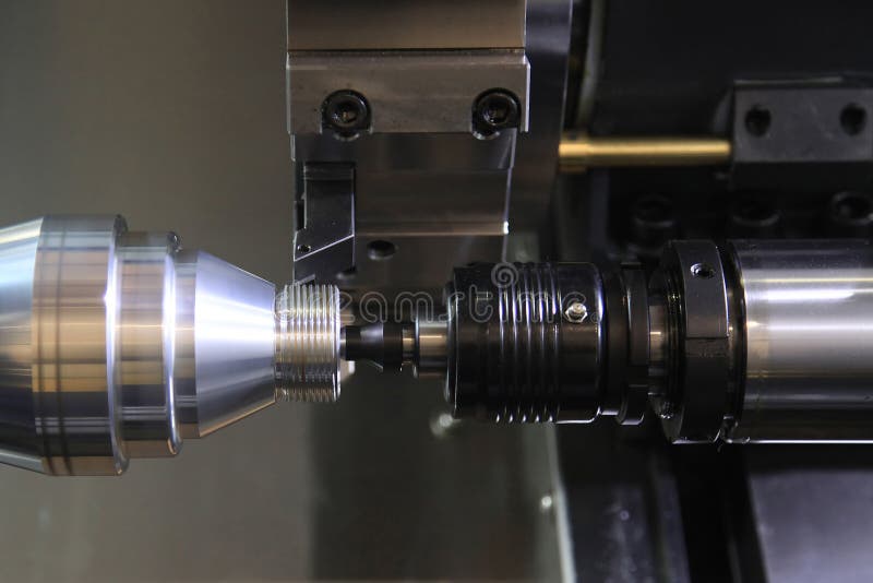 Lathe stock image. Image of detail, automatized, manufacturing - 57785175