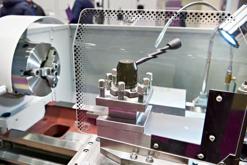 Lathe stock photo. Image of machining, industry, spindel - 209371968
