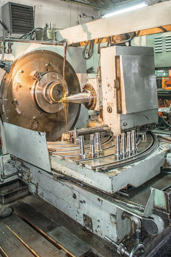 Lathe machine stock photo. Image of machinery, build - 93347402