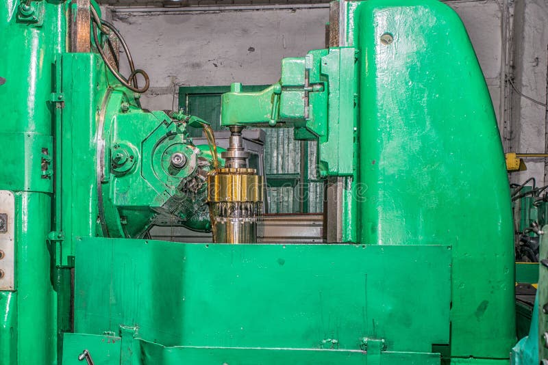 Lathe machine stock photo. Image of outmoded, factory - 104079370