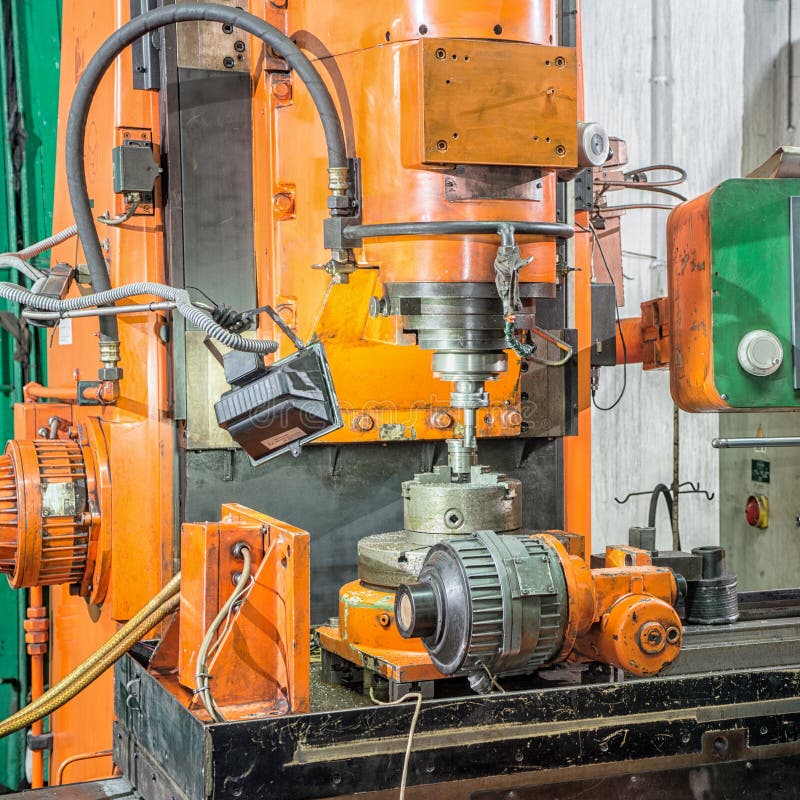 Operation of a Metal Blank on Turning Machine with Cutting Tool Stock ...