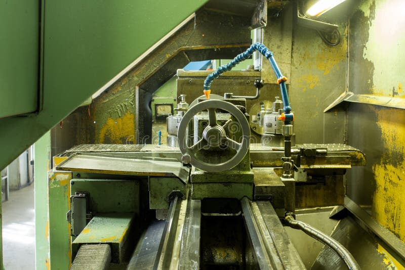 Lathe machine stock image. Image of detail, automatic - 46682863