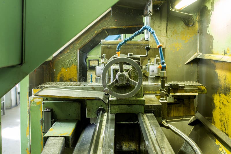Lathe machine stock image. Image of lathe, industry, metal - 46684177