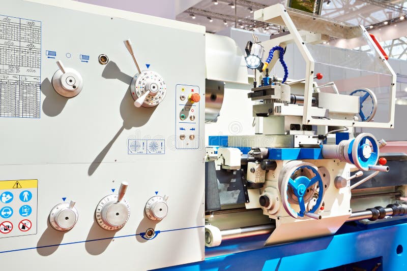 Lathe machine stock image. Image of industry, production - 249801689