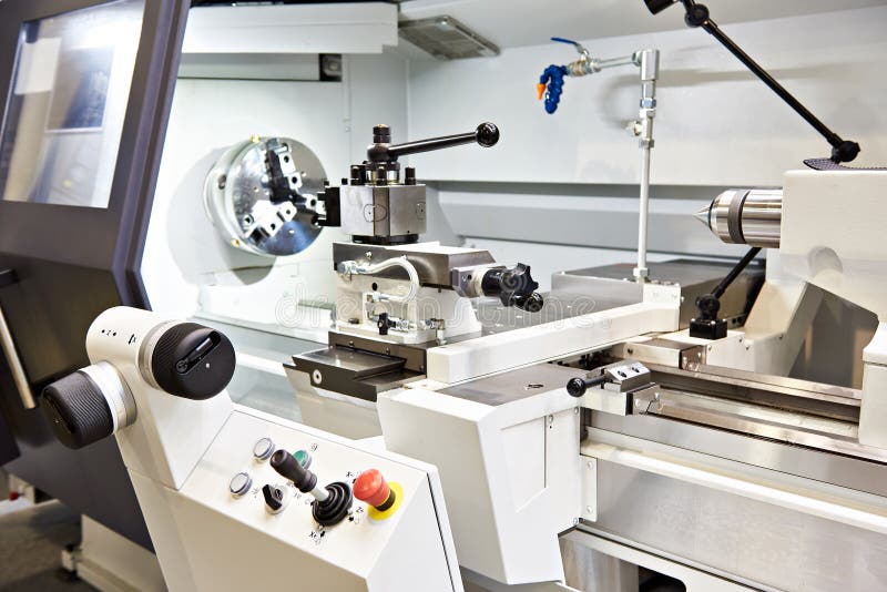Lathe machine stock photo. Image of workshop, turning - 152341758