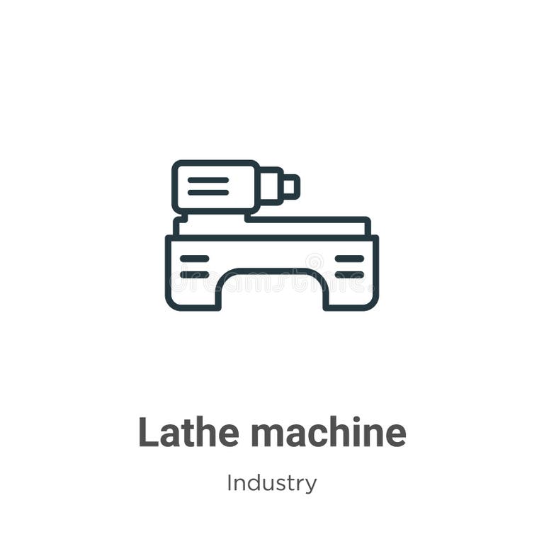 Black White Lathe Machine Tool Stock Illustrations – 174 Black White ...