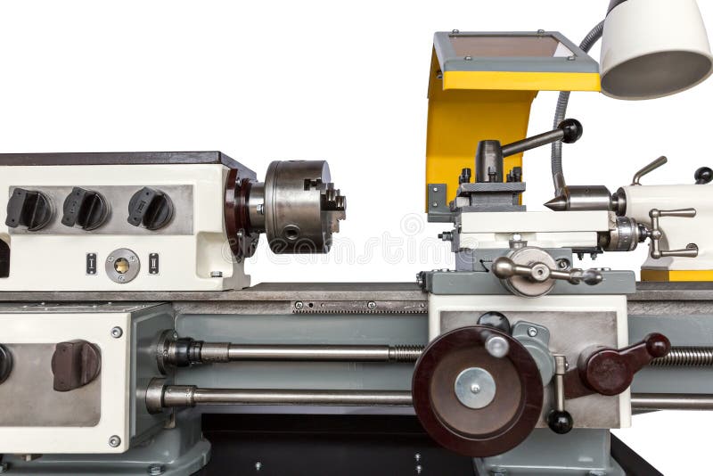 Lathe in a machine shop stock image. Image of machine - 51113987