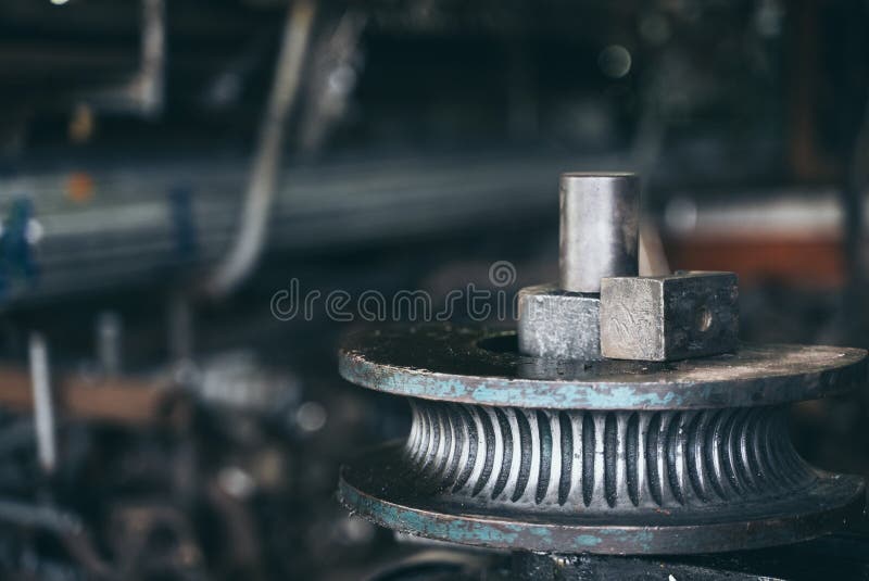 Lathe Machine Tool in Industrial Manufacturing Factory, Engineering ...