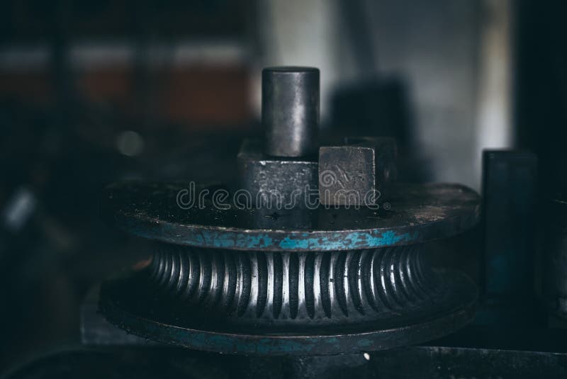 Lathe Machine Tool in Industrial Manufacturing Factory, Engineering ...