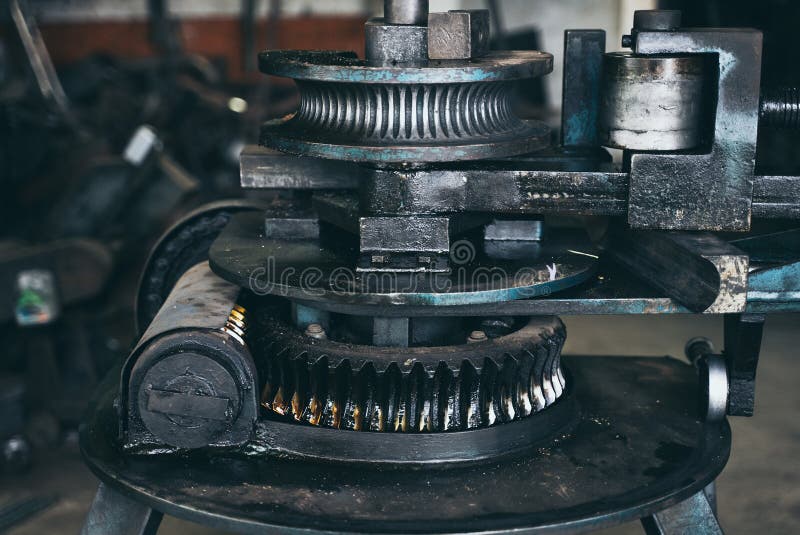 Lathe Machine Tool in Industrial Manufacturing Factory, Engineering ...