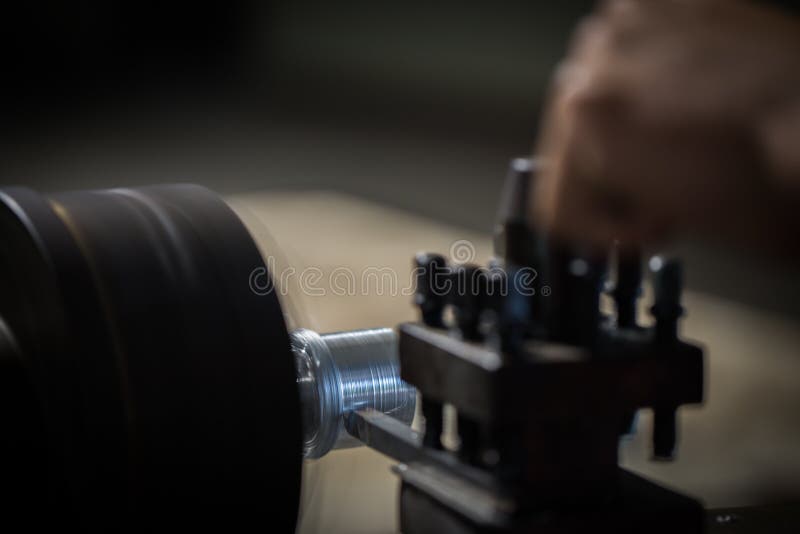 Lathe Machine in a Workshop Stock Photo - Image of milling, steel: 71994026