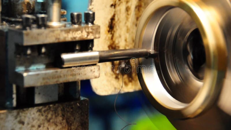 Lathe Machine in a Workshop, Part of the Lathe and Operation by ...