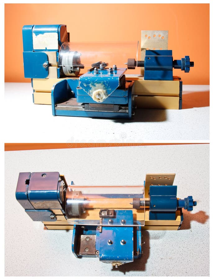 Lathe model stock photo. Image of processing, vintage - 55401008