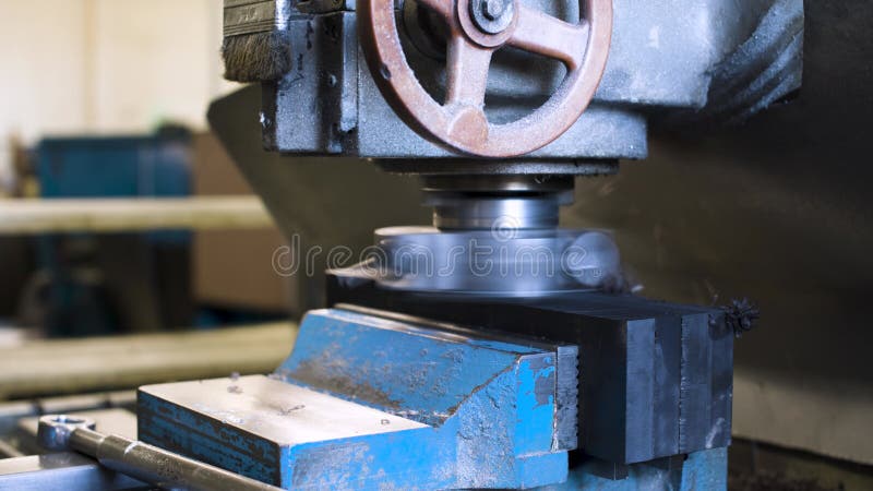 Lathe in the Process of Processing Different Materials Stock Video ...