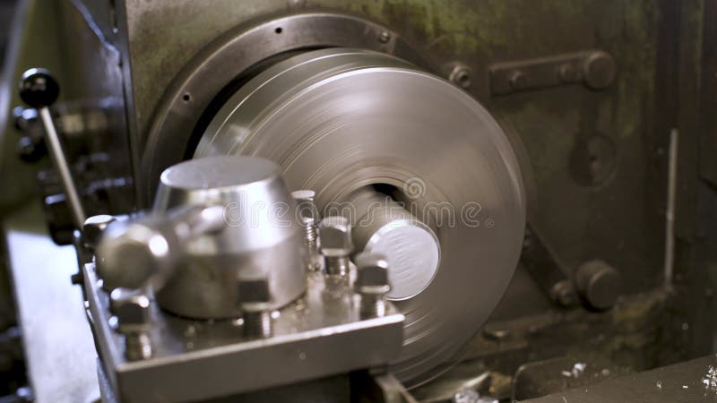 Lathe in the Process of Processing Different Materials Stock Video ...