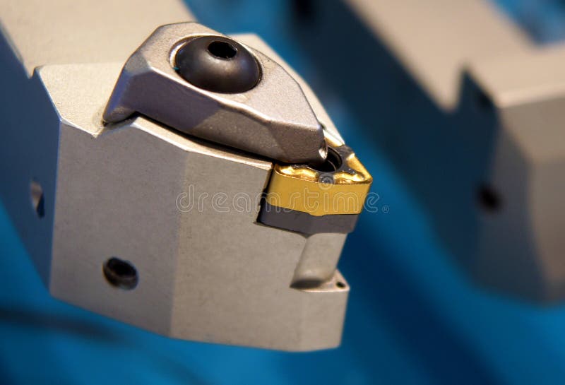 Lathe tool and cutting stock image. Image of fabrication - 105193655