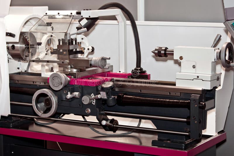 Turning CNC machine stock image. Image of industry, industrial - 81518995