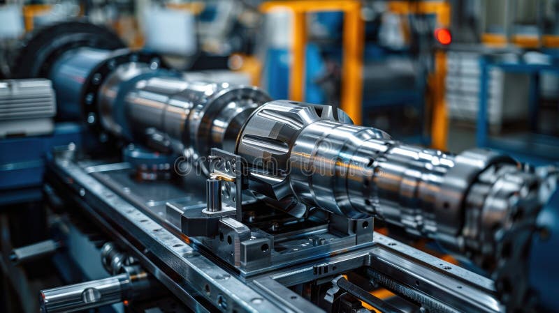 A Lathe is Used To Machine Parts with Turning Tools. Metalworking ...